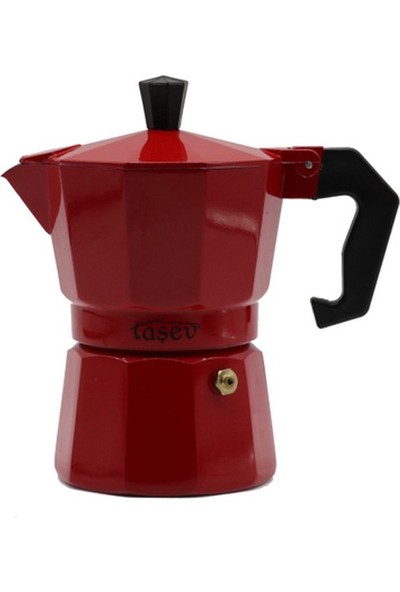 Bambum Taşev Piccolo 6 Fincan Moka Pot Kırmızı Bambum Taşev Piccolo 6 Fincan Moka Pot Kırmızı