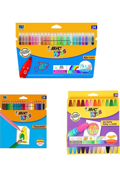 Bic 72 Parça Boya Seti-Resim Defteri Hediyeli(Kuru Boya-Pastel Boya-Keçeli Kalem) Bic 72 Parça Boya Seti-Resim Defteri Hediyeli(Kuru Boya-Pastel Boya-Keçeli Kalem)