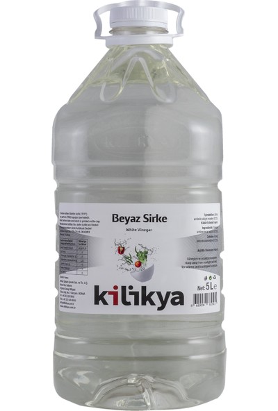 Kilikya Beyaz Sirke 5 lt (Kolide 4'lü) Kilikya Beyaz Sirke 5 lt (Kolide 4'lü)