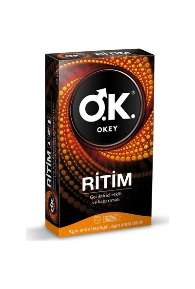 Okey Prezervatif Ritim 10'lu Okey Prezervatif Ritim 10'lu