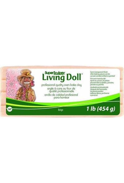 Super Sculpey Living Doll Fırınlanabilir Model Hamuru 454 g Beıge Super Sculpey Living Doll Fırınlanabilir Model Hamuru 454 g Beıge