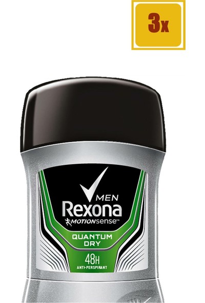 Rexona Quantum Men 50 ml Deo Stick 3'lü Set