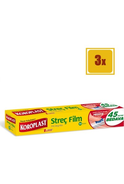 Koroplast 100 Mt Streç Film Kesme Bıçağı 3'lü Set