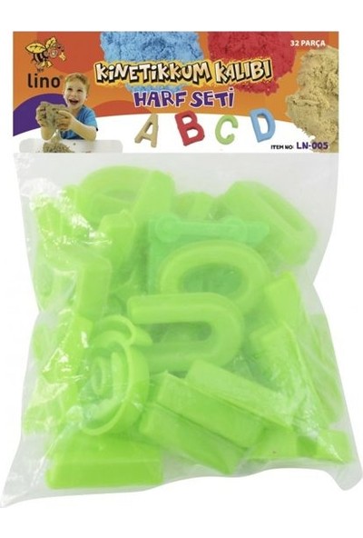 Lino Kinetik Kum Kalıbı Harf Seti Lino Kinetik Kum Kalıbı Harf Seti