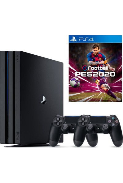 Sony Playstation 4 Pro 1 TB Oyun Konsolu + Ps4 Pes 2020 + 2. Ps4 Kol