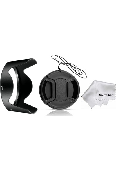 Tianya Nikon 18-105 mm Lens İçin 67 mm Hb-32 Parasoley + Lens Kapağı Kapak