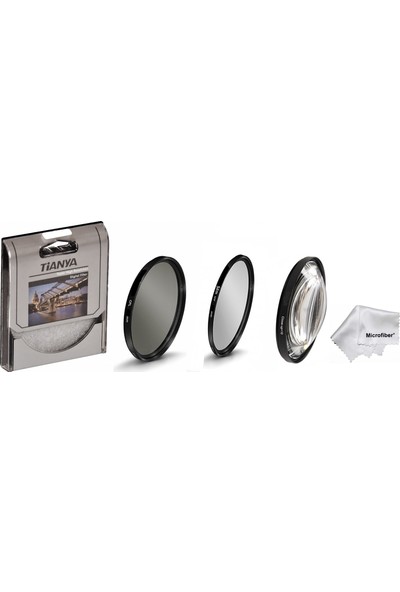 Tianya Nikon 18-105 mm Lens İçin 67 mm Slim Uv + Cir Cpl Circular Polarize + Close Up +10 Macro Filtre Tianya Nikon 18-105 mm Lens İçin 67 mm Slim Uv + Cir Cpl Circular Polarize + Close Up +10 Macro Filtre