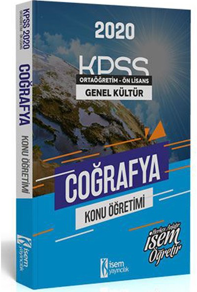 İsem 2020 KPSS Ortaöğretim Ön Lisans Coğrafya Konu Öğretimi İsem Yayıncılık İsem 2020 KPSS Ortaöğretim Ön Lisans Coğrafya Konu Öğretimi İsem Yayıncılık