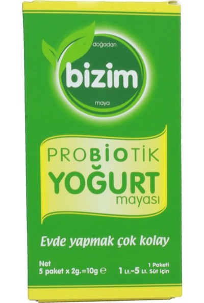 Doğadan Bizim Probiotik Yoğurt Mayası 5 Adet Doğadan Bizim Probiotik Yoğurt Mayası 5 Adet