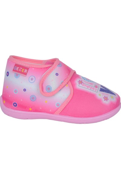 Gezer 02805 Cırtlı Pembe Ev Kreş Okul Kız Çocuk Panduf Ayakkabı