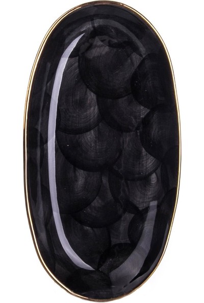 Marianna Bulut Orta Boy Kayık Tabak Siyah