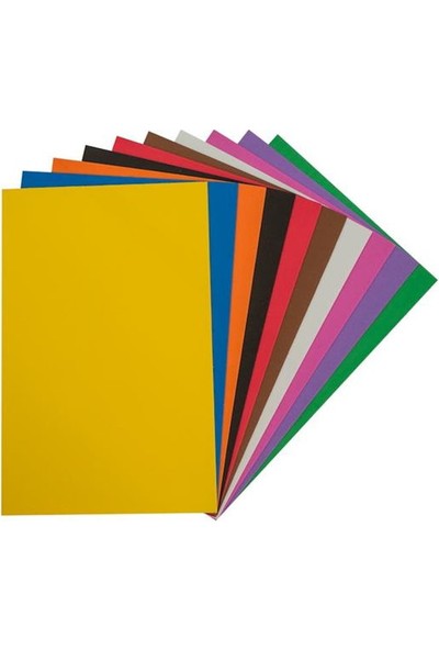 Kraf Kids Yapışkanlı Eva 20 x 30 cm Karışık 10 Renk Kraf Kids Yapışkanlı Eva 20 x 30 cm Karışık 10 Renk