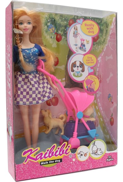 Pusetli Köpekli Manken Bebek