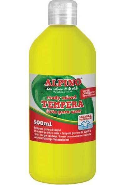 Alpino Tempera (Yıkanabilir) Guaj Boya 500 ml Sarı Alpino Tempera (Yıkanabilir) Guaj Boya 500 ml Sarı