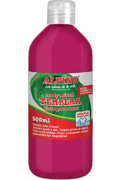 Alpino Tempera (Yıkanabilir) Guaj Boya 500 ml Pembe Alpino Tempera (Yıkanabilir) Guaj Boya 500 ml Pembe