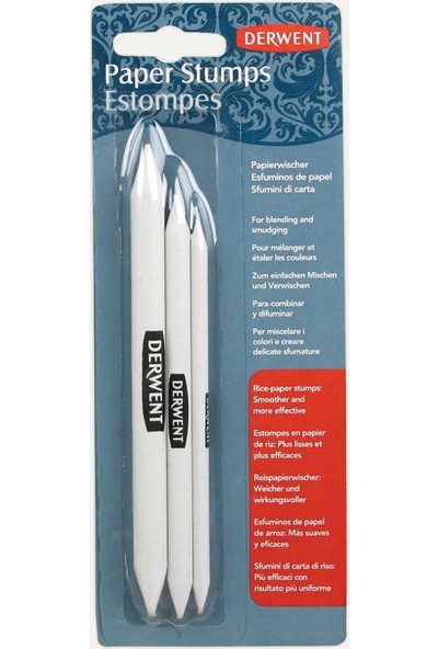 Derwent Paper Stump Kalem Yayıcı 3'lü Blister (Toz Pastel Dağıtıcı Kağıt Kalem Seti Paper Stump-Tortillion ) Derwent Paper Stump Kalem Yayıcı 3'lü Blister (Toz Pastel Dağıtıcı Kağıt Kalem Seti Paper Stump-Tortillion )
