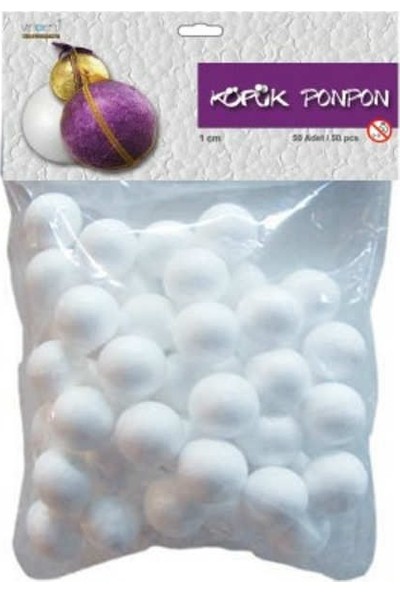 Vincent Foam Ball - Strafor Köpük Top 2,5 cm 50 Adet Vincent Foam Ball - Strafor Köpük Top 2,5 cm 50 Adet
