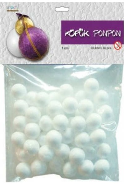 Vincent Foam Ball - Strafor Köpük Top 1,5 cm 50 Adet Vincent Foam Ball - Strafor Köpük Top 1,5 cm 50 Adet