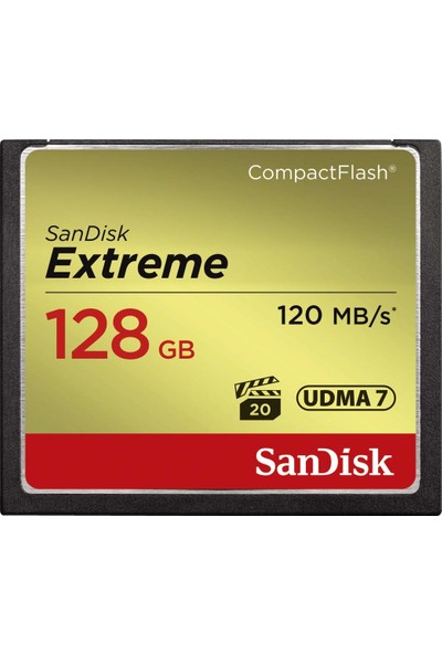 SanDisk Extreme 128GB 120MB/s UDMA7 Compact Flash Kart SDCFXSB-128G-G46 SanDisk Extreme 128GB 120MB/s UDMA7 Compact Flash Kart SDCFXSB-128G-G46