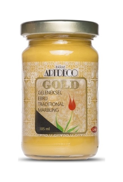 Artdeco Gold Geleneksel Ebru Boyası Altın Metalik