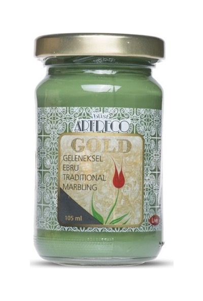 Artdeco Gold Geleneksel Ebru Boyası Sap Yeşili