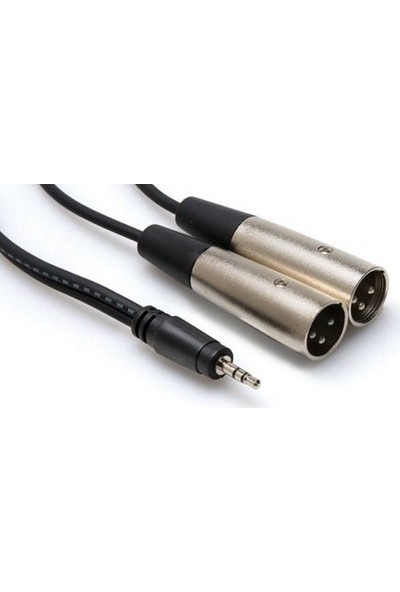 Hosa 3.5 Mm. Trs (M) <-> Dual Xlr (M) Stereo Breakout Kablo, 3 Mt. Hosa 3.5 Mm. Trs (M) <-> Dual Xlr (M) Stereo Breakout Kablo, 3 Mt.