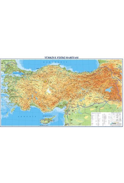 Türkiye Fiziki Haritası Türkiye Fiziki Haritası