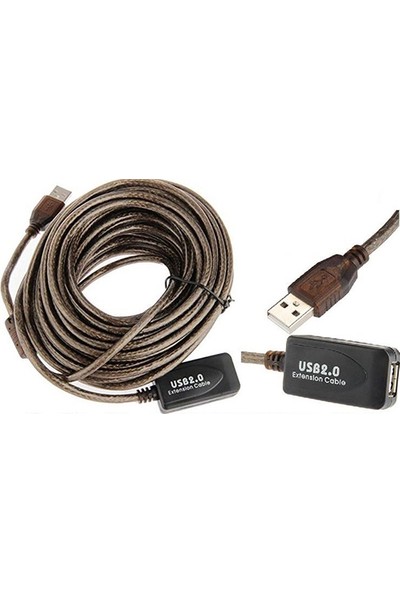 Alfais 4637 Aktif USB Uzatıcı Uzatma Kablosu 10 Metre