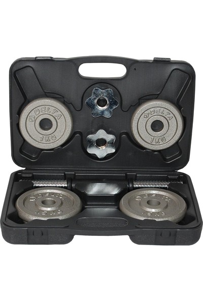 Delta 10 Kg. Gri Döküm Plaka Krom Bar Set - DS 1011 Delta 10 Kg. Gri Döküm Plaka Krom Bar Set - DS 1011