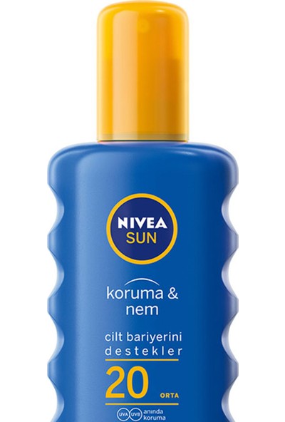 Nivea Sun Koruma&Nem Nemlendirici Güneş Spreyi Gkf 20 200 Ml Nivea Sun Koruma&Nem Nemlendirici Güneş Spreyi Gkf 20 200 Ml