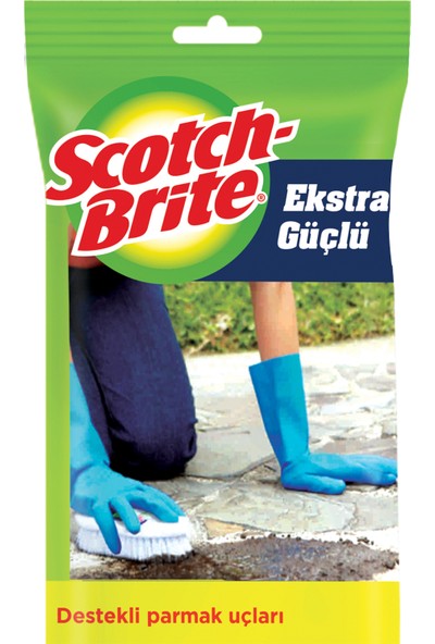 Scotch Brite Ekstra Güçlü Elma Kokulu Eldiven No: 7
