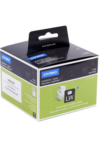 Dymo LW 11356 Yaka-İsim Kartı Etiketi 89mm x 41mm Dymo LW 11356 Yaka-İsim Kartı Etiketi 89mm x 41mm