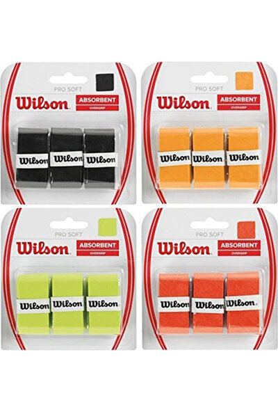 Wilson Pro Soft Overgrip 3'lü Siyah ( WRZ4040BK ) Wilson Pro Soft Overgrip 3'lü Siyah ( WRZ4040BK )
