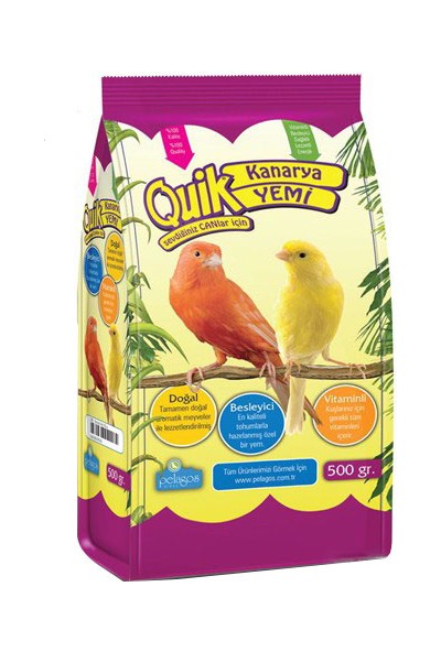 Quik Kanarya Yemi 500 Gr -Tekli