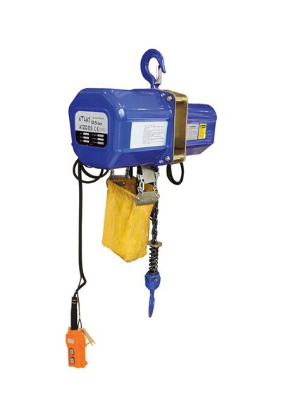 Atlas Atzc05 Elektrikli Zincirli Vinç Trifaze 380Volt 0.5 Ton Kapasite