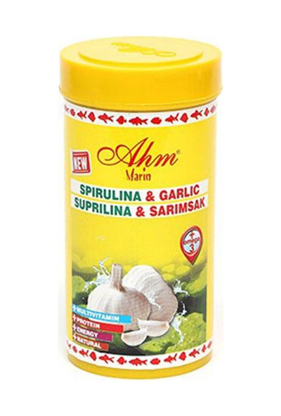 Spirulina Garlic Sarımsaklı 250 Ml Balık Yemi Spirulina Garlic Sarımsaklı 250 Ml Balık Yemi