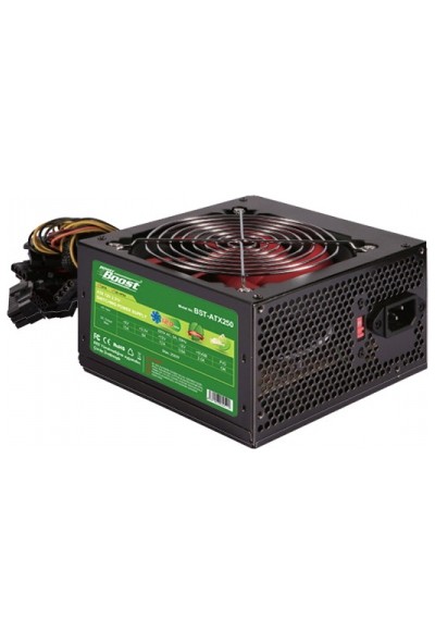 PowerBoost BST-ATX250R 250w 12cm Kırmızı Fanlı ATX Power Supply PowerBoost BST-ATX250R 250w 12cm Kırmızı Fanlı ATX Power Supply