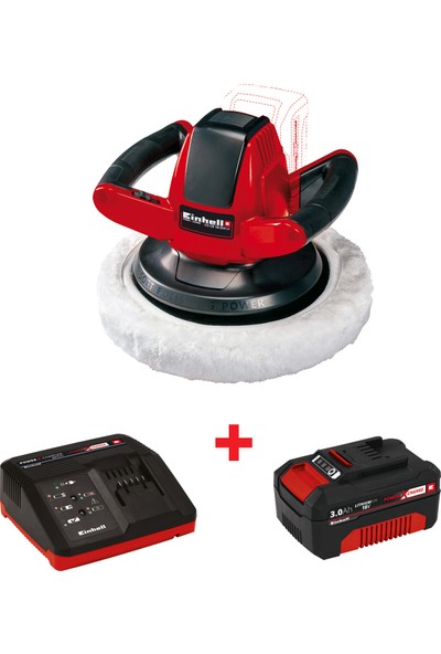 Einhell Akülü Polisaj Ce-Cb 18/254 Li Kit + 18V 3 Ah Starter-Kit(2093301-1)