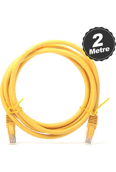 TX 2M Cat5E CCA Solid UTP Sarı Network Kablo (TX-CB-NT5U200Y) TX 2M Cat5E CCA Solid UTP Sarı Network Kablo (TX-CB-NT5U200Y)
