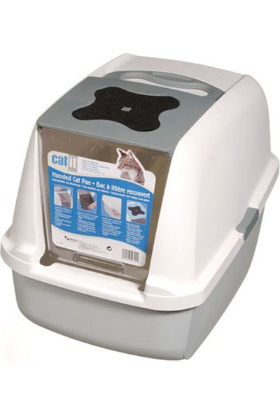 Catit Kapalı Kedi Tuvalet Kabini Gri