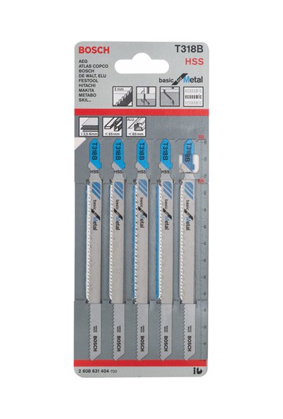 Bosch - Ekonomik Seri Metal İçin T 318 B Dekupaj Testeresi Bıçağı - 5'Li Paket Bosch - Ekonomik Seri Metal İçin T 318 B Dekupaj Testeresi Bıçağı - 5'Li Paket