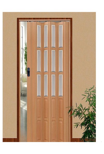 Camlı Akordiyon Kapı Kayın