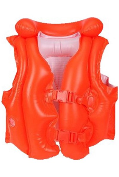 Intex Yakali Kirmizi Yelek 50X47Cm