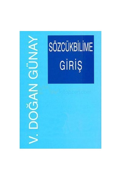 Sözcükbilime Giriş-V. Doğan Günay