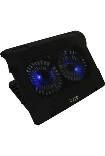 Inca INC-321 RX Ergonomik Çift Fan+ Stand+ With Rubber Sessiz Siyah Notebook Soğutucu Inca INC-321 RX Ergonomik Çift Fan+ Stand+ With Rubber Sessiz Siyah Notebook Soğutucu
