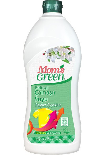 Mom's Green Bitkisel Çamaşır Suyu - Beyaz Çiçekler
