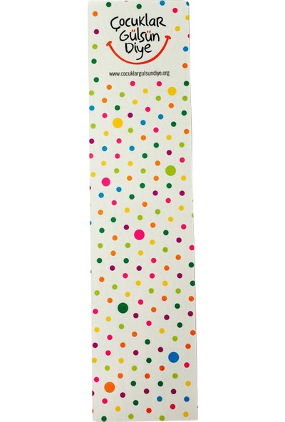 Çocuklar Gülsün Diye Büyük Puantiyeli Kitap Ayracı Çocuklar Gülsün Diye Büyük Puantiyeli Kitap Ayracı