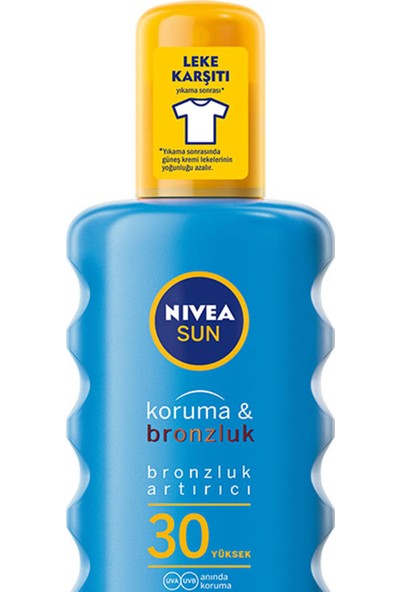 Nivea Sun Koruma&Bronzluk Bronzluk Arttirici Güneş Spreyi Gkf 30 200 Ml Nivea Sun Koruma&Bronzluk Bronzluk Arttirici Güneş Spreyi Gkf 30 200 Ml