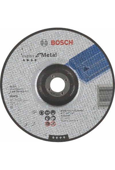 Bosch - Expert Serisi Metal İçin Bombeli Kesme Diski (Taş) - A 30 S Bf, 180 Mm, 3,0 Mm Bosch - Expert Serisi Metal İçin Bombeli Kesme Diski (Taş) - A 30 S Bf, 180 Mm, 3,0 Mm