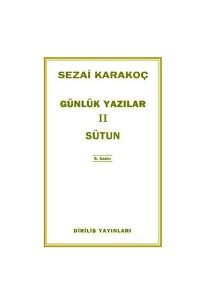Günlük Yazılar 2 - Sütun
